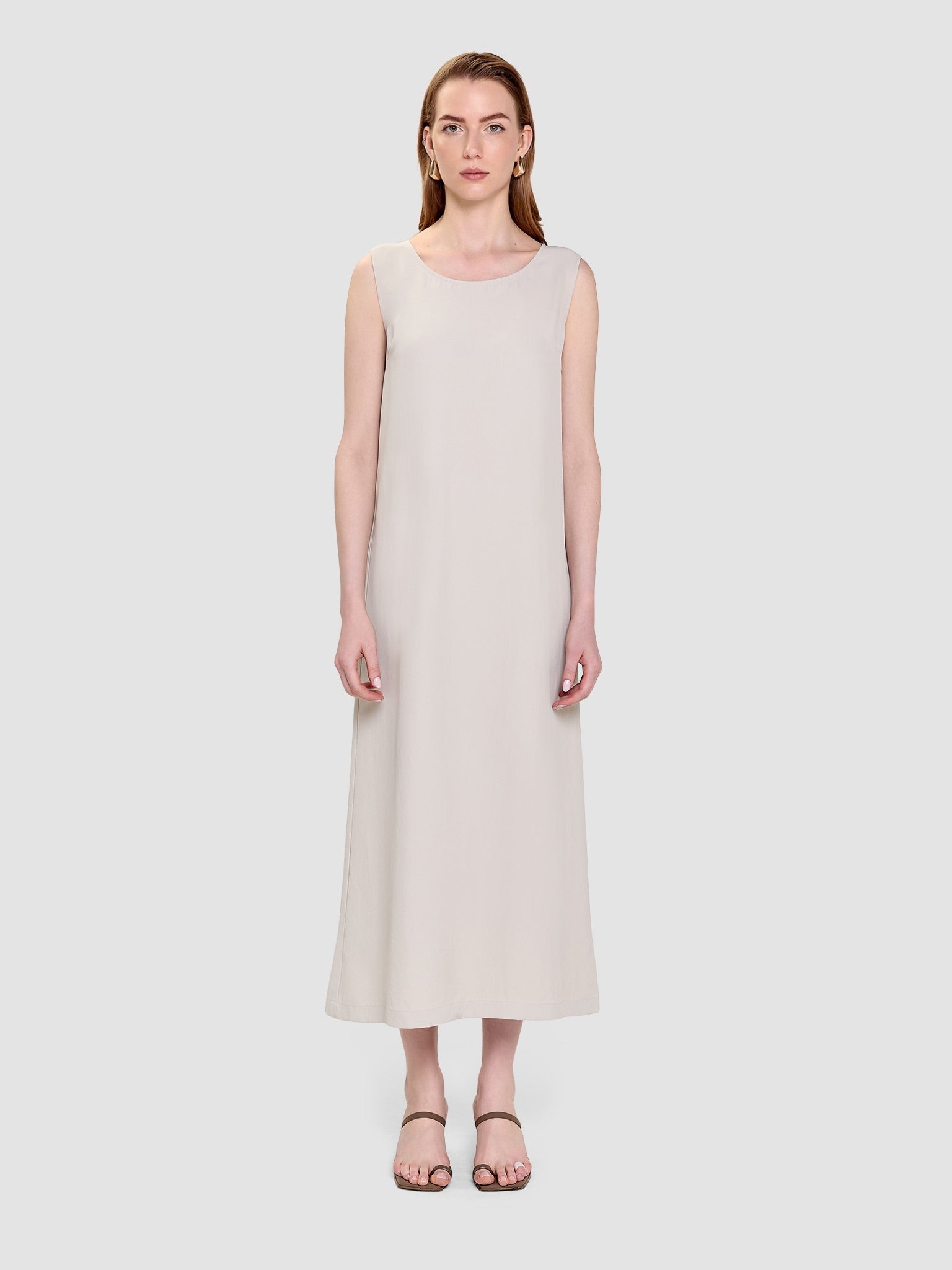 Rabea Dress - Beige – Bouguessa UAE